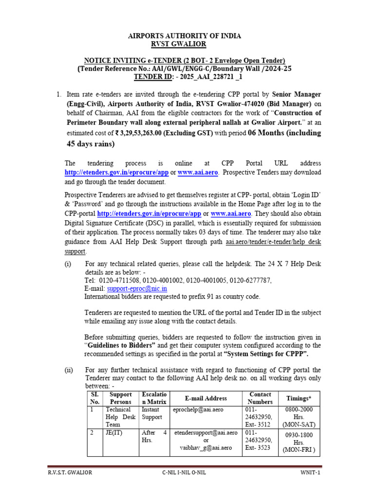 12 Tender Notice | PDF