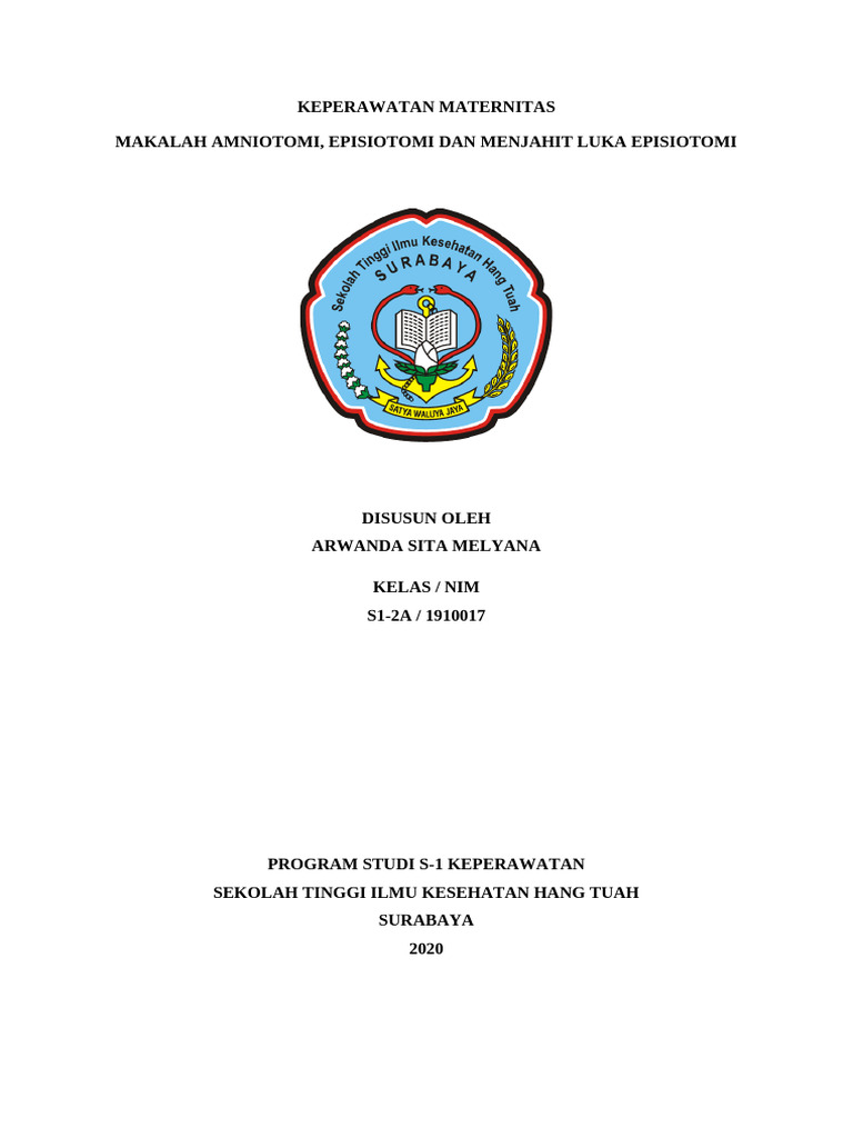 Arwanda Sita M - 1910017 (10) - Amniostomi Dan Epiostomi Dan Menjahit ...