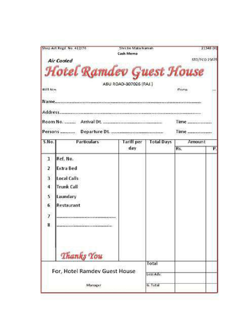 Bill Format _ PDF | PDF