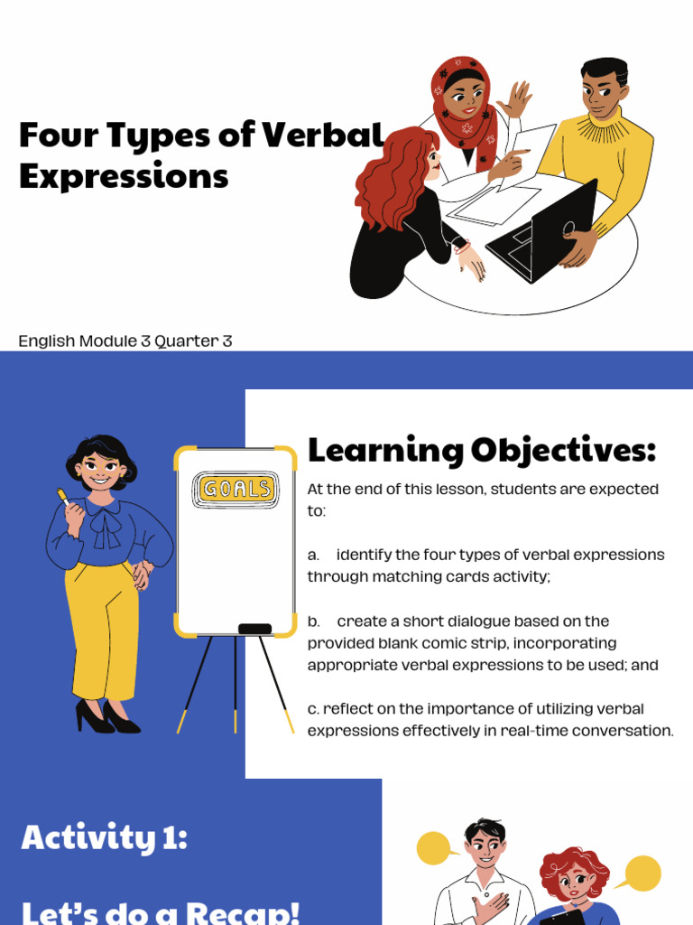 Four Types of Verbal Expressions | PDF | Feeling | Learning