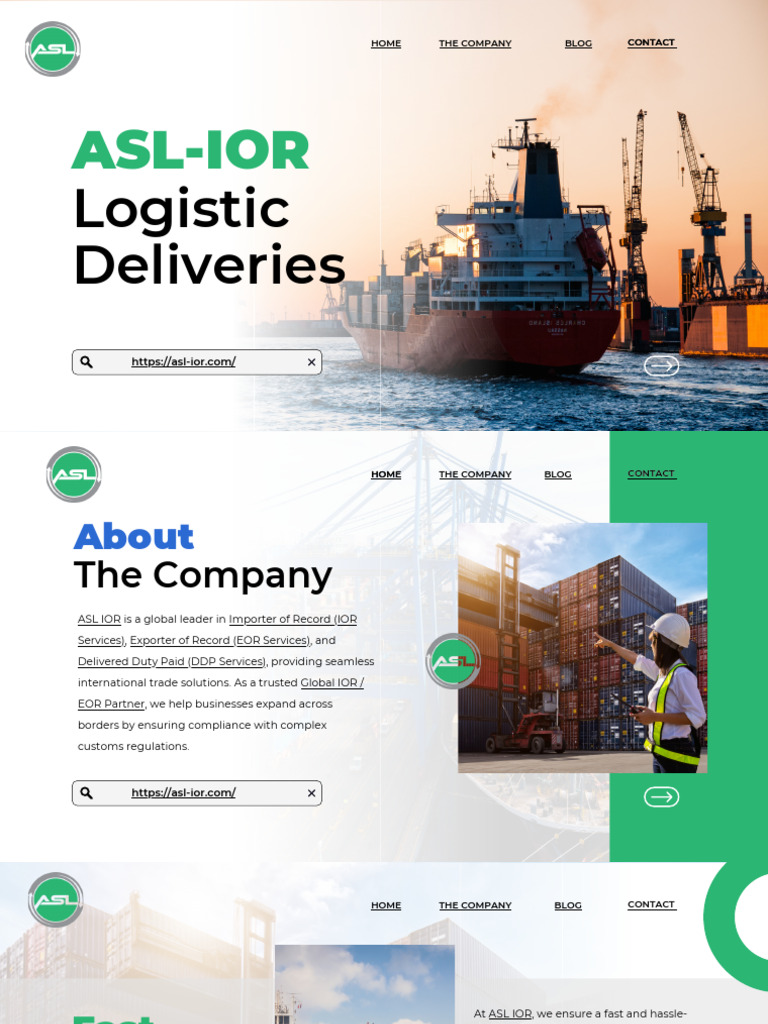 ASL IOR: Your Trusted Partner For IOR, EOR & DDP Services | PDF ...