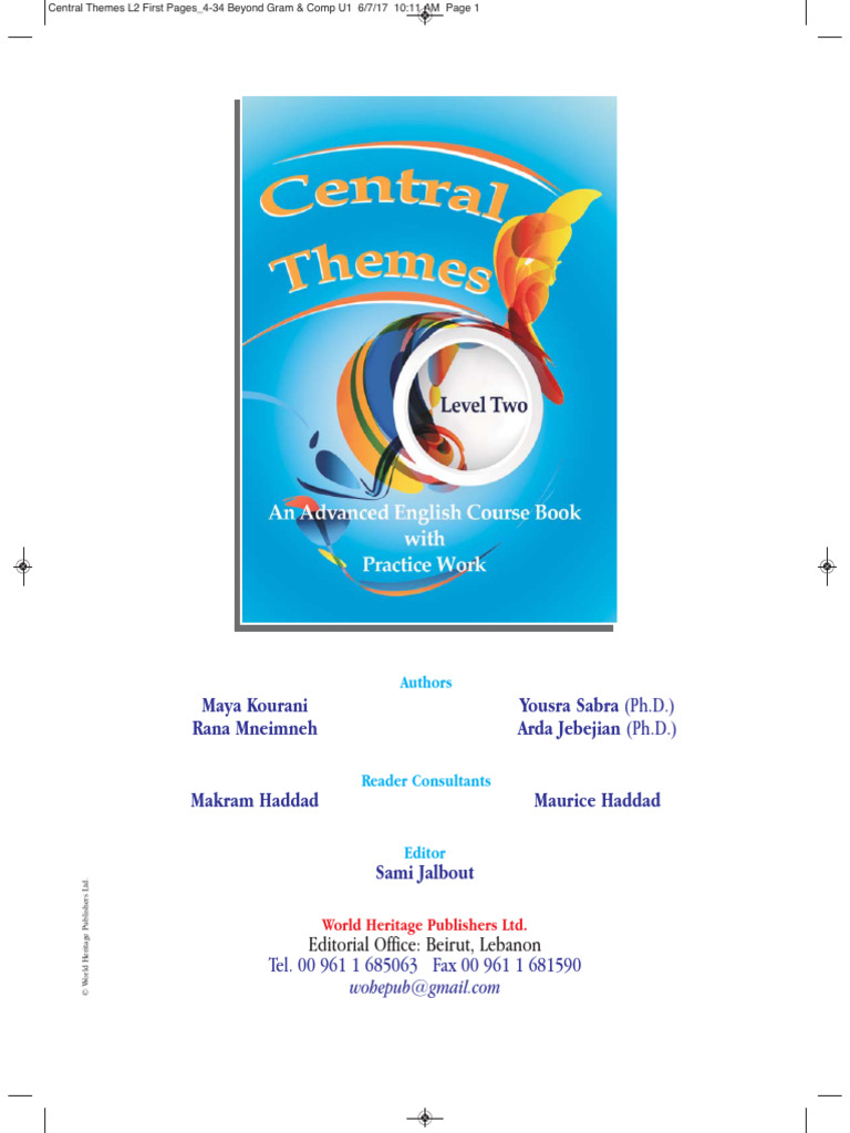 Central Themes Level 2 | PDF | Semantics | Essays