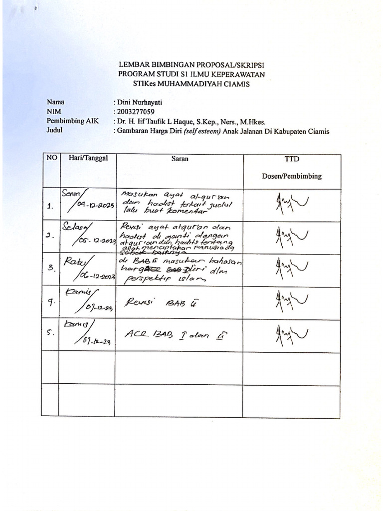 Lampiran Proposal | PDF