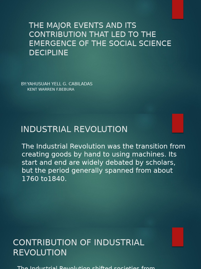 The Major Events and Its Contribution That Led | PDF | Agriculture ...