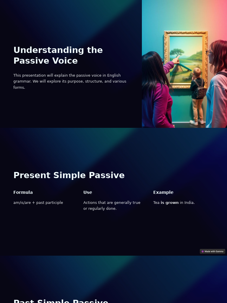 Mastering English Passive Voice Tenses | PDF | Verb | Syntax