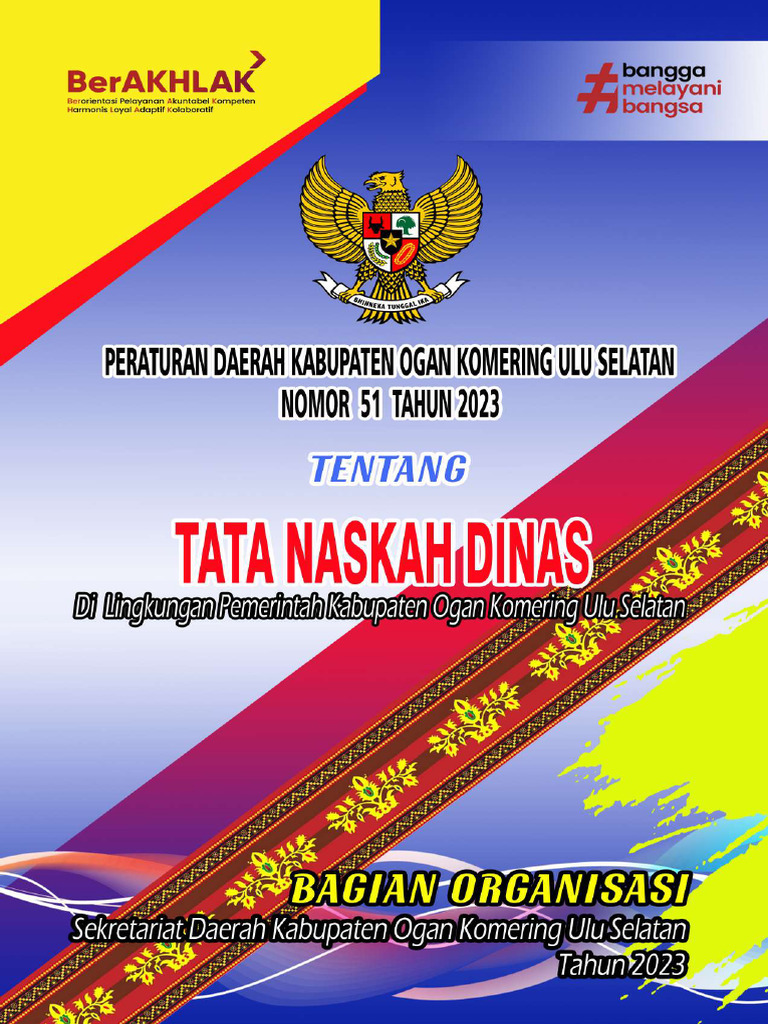 PERBUB NOMOR 51 THN 2023, NASKAH DINAS OKUS | PDF