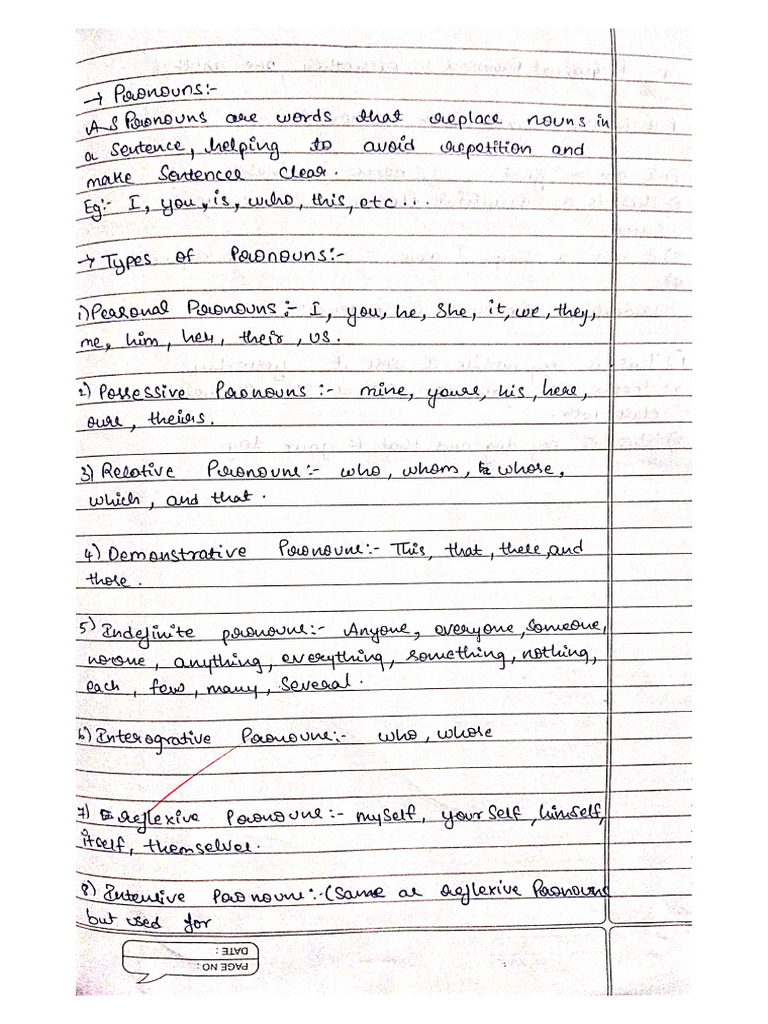 English Grammar Notes | PDF