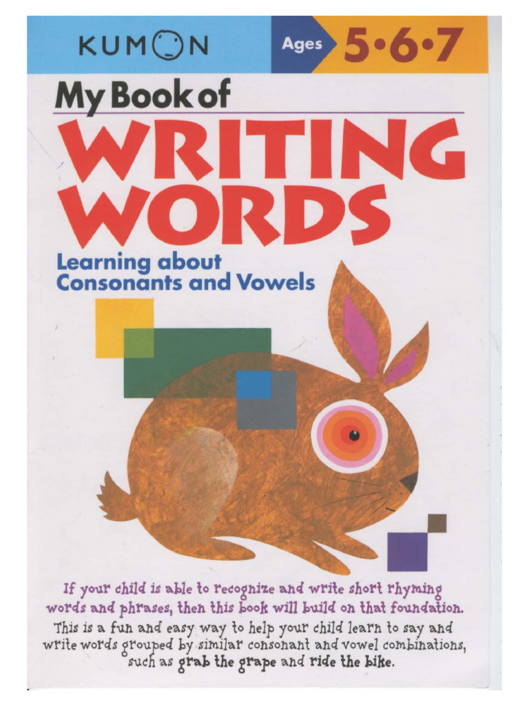 5-6-7 My Book of Writing Words | PDF