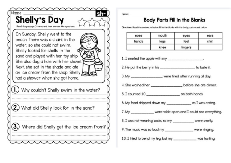 Y2 Reading Comprehension Worksheet | PDF