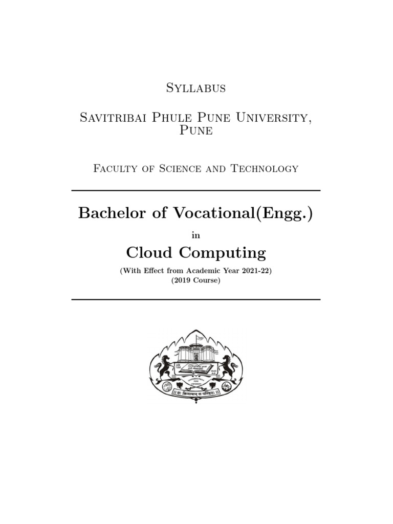 SPPU_BVoC_Cloud Syllabus | PDF | Control Flow | Method (Computer Programming)