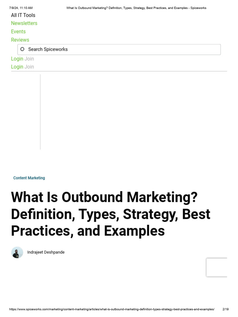 1 What Is Outbound Marketing | PDF | Marketing Communications | Marketing