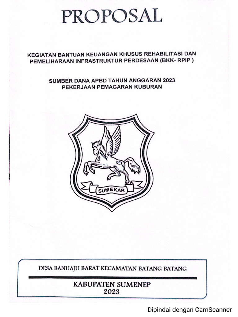 Proposal Banuaju Barat BKDesa | PDF