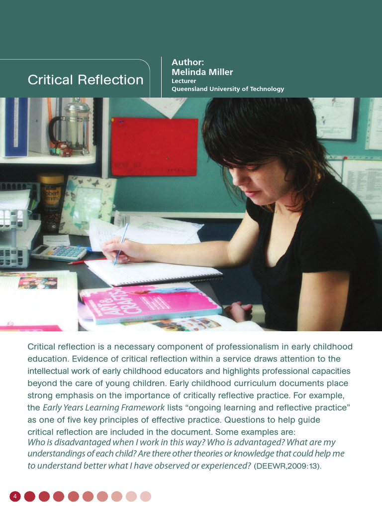 Critical Reflection in Early Education | PDF | Critical Thinking ...