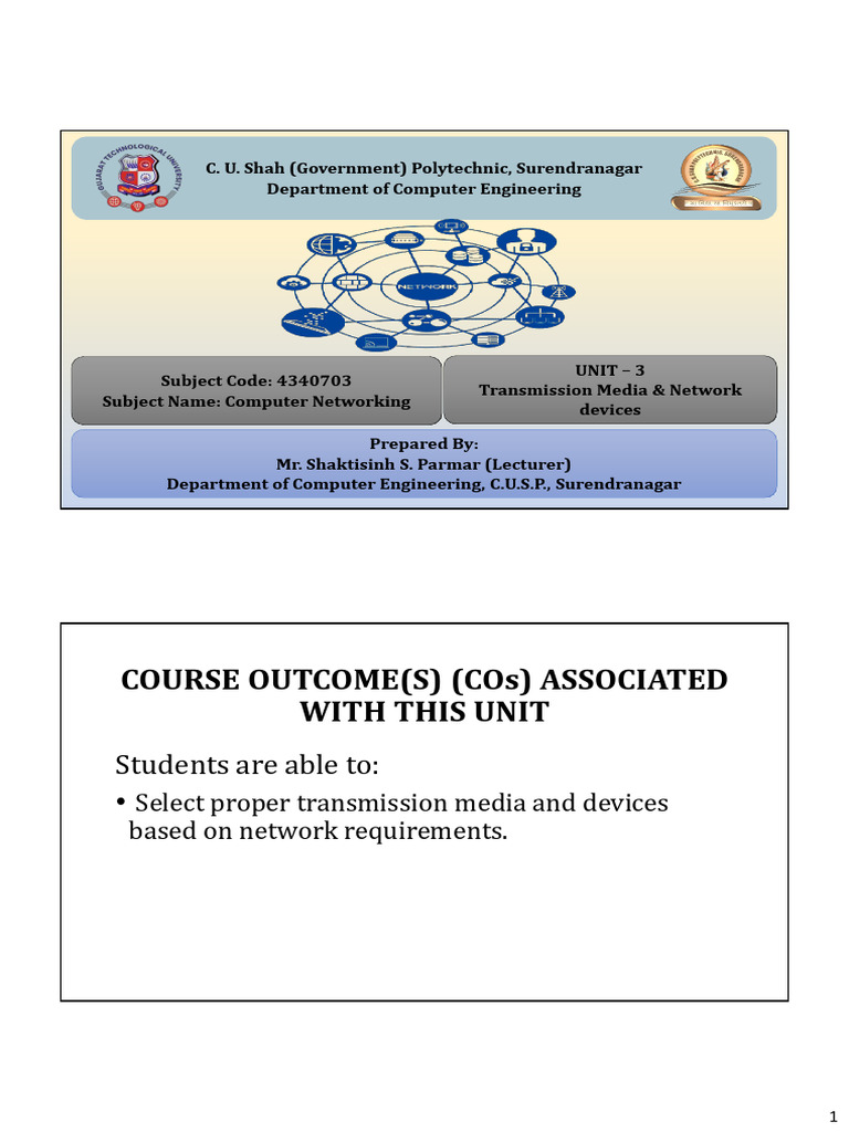 Unit-3 | PDF | Transmission Medium | Network Switch