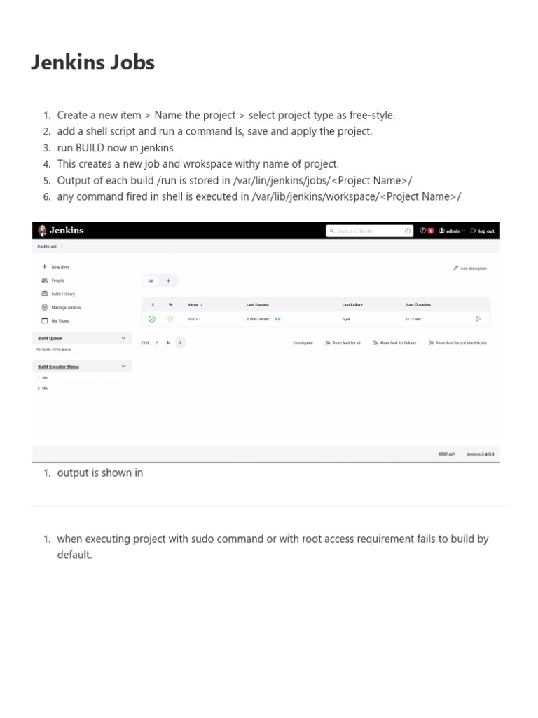 Jenkins Workspace Setup Guide | PDF