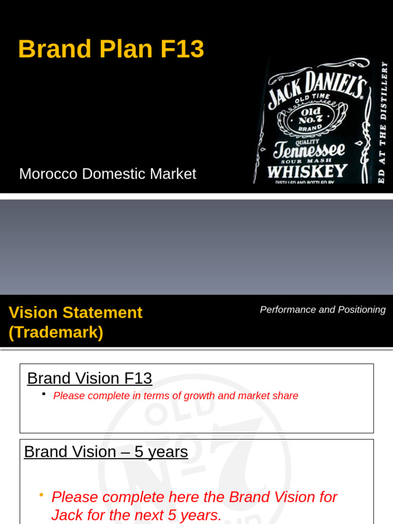 F13 Morocco LE Jack Daniel's Brand Plan | PDF | Brand | Bartender