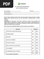 Teste: SRQ 20 - Self Report Questionnaire | PDF