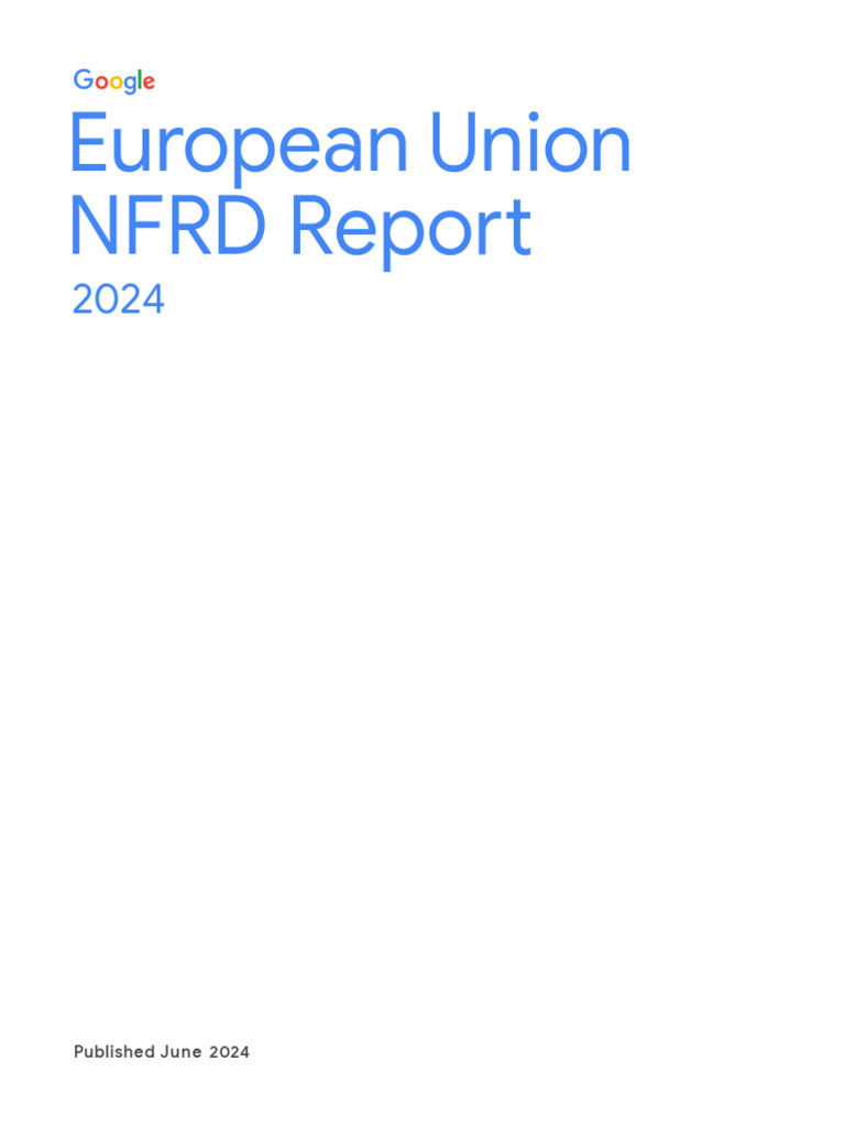 2024_European_Union_NFRD_Report | PDF | Sustainability | Climate Change ...