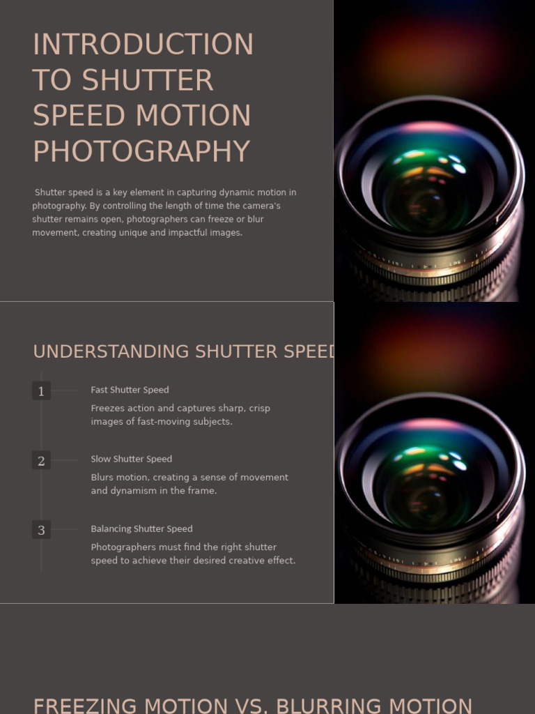 ppt-in-ICT-about-shutter-speed | PDF | Shutter Speed | Shutter (Photography)