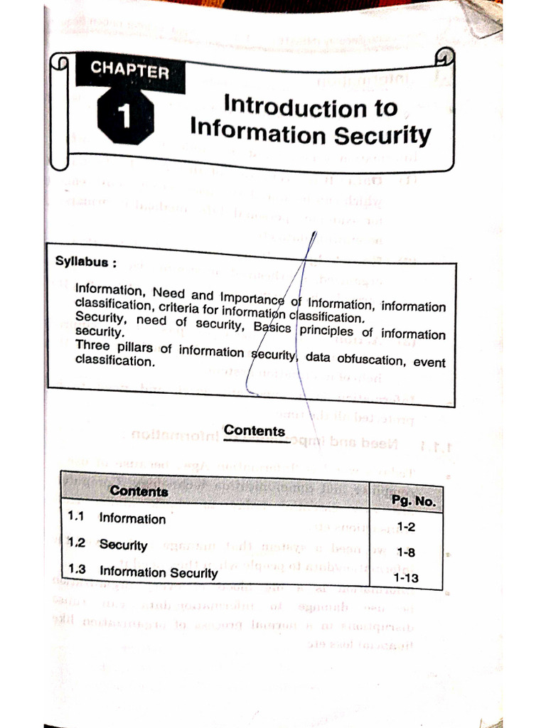 Information Security Chapter 1 | PDF