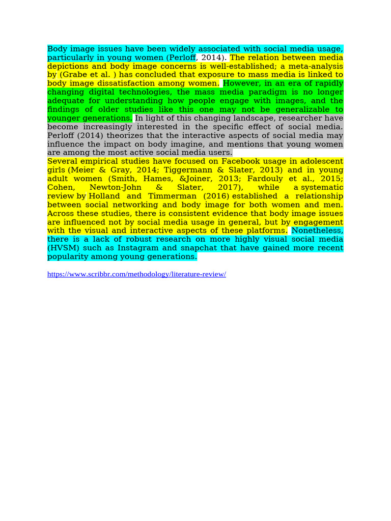 literature review synthesis example | PDF