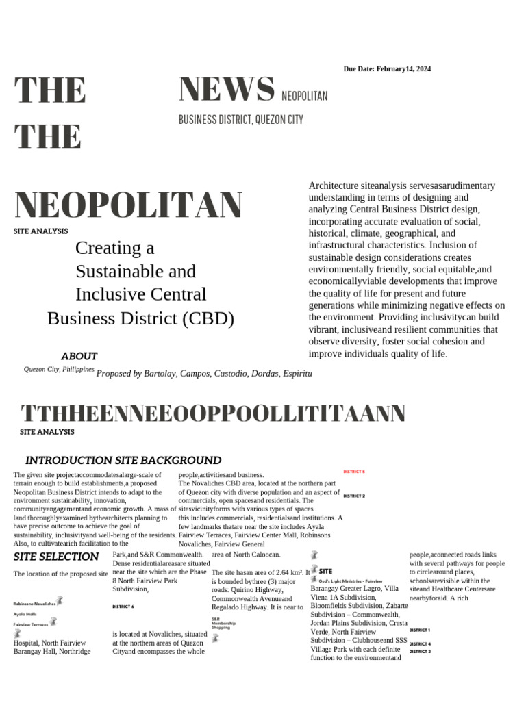 Neopolitan Business District Analysis | PDF | Flood | Wound