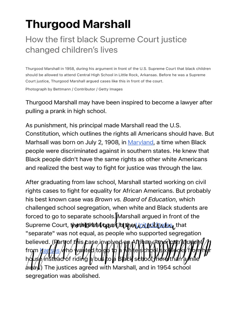 Thurgood Marshall | PDF