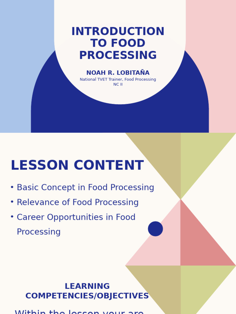 Introduction To Food Processing | PDF | Food Processing | Foods