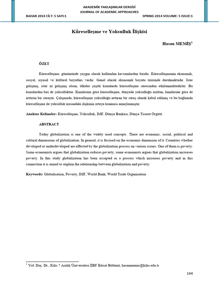 K - Reselle - Me Ve Yoksulluk - Li - Kisi (#46195) - 39505 | PDF