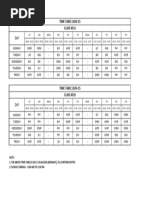 Grade 12 Timetable 2025 | PDF