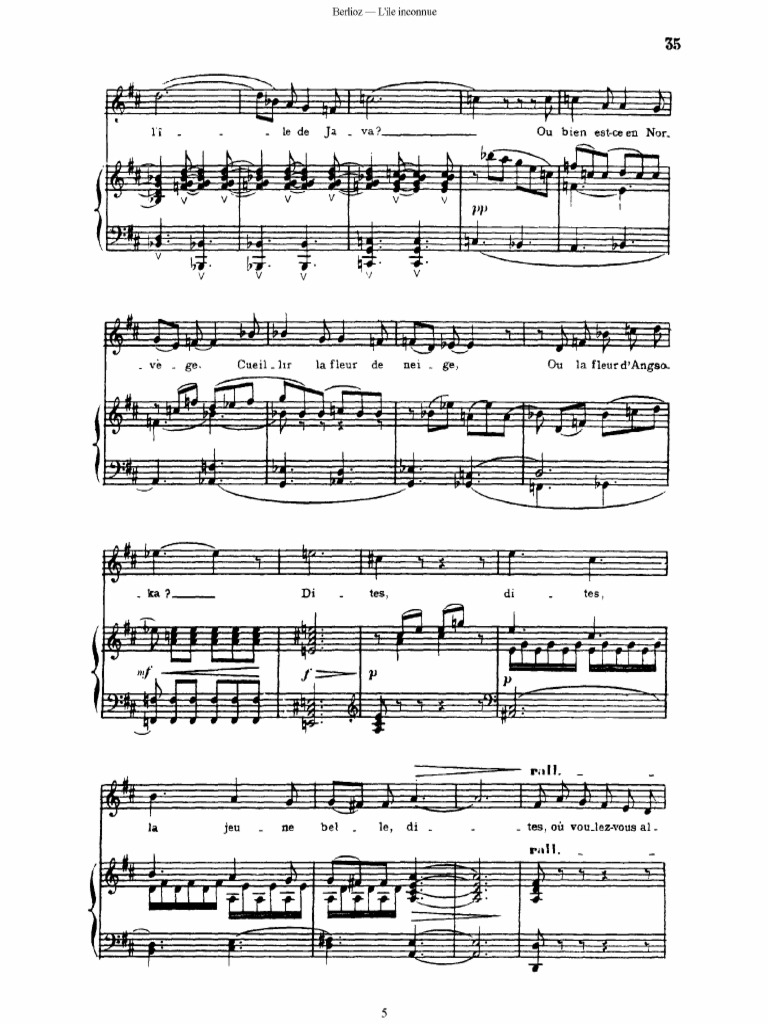 Berlioz - L'île Inconnue 5 | PDF