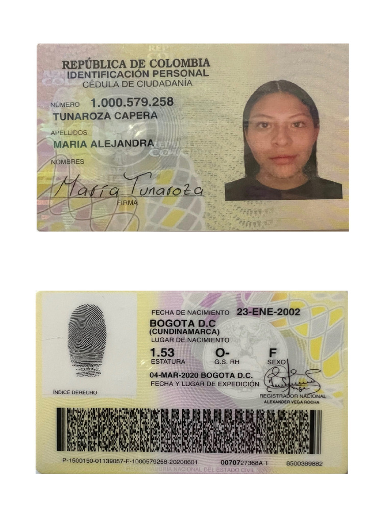 Cédula Color PDF | PDF