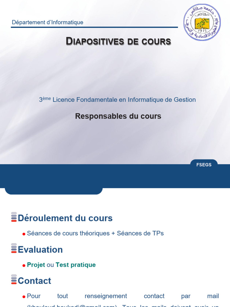 Programmation Mobile en 3ème LFI | PDF | Android (Système d ...