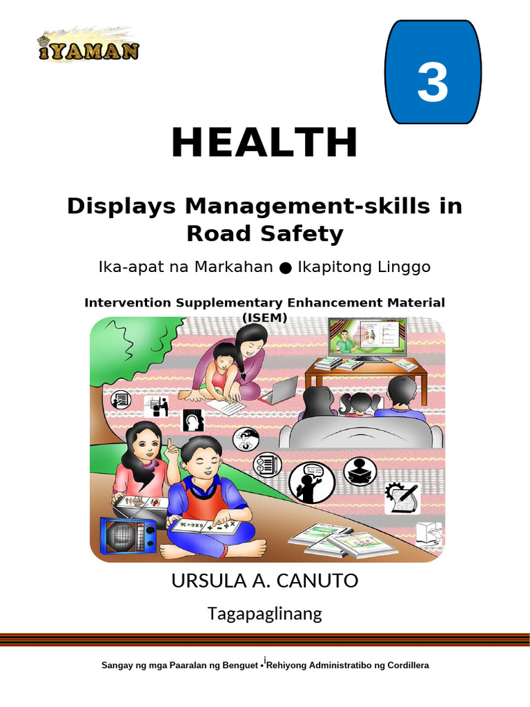 Health3 - Q4 - W7 - Displays Self Management Skills in Road Safety | PDF