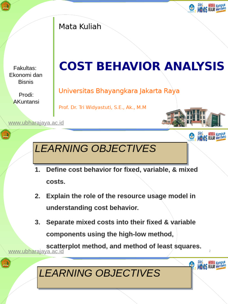 2 Cost Behavior Analysis | PDF | Linear Regression | Regression Analysis