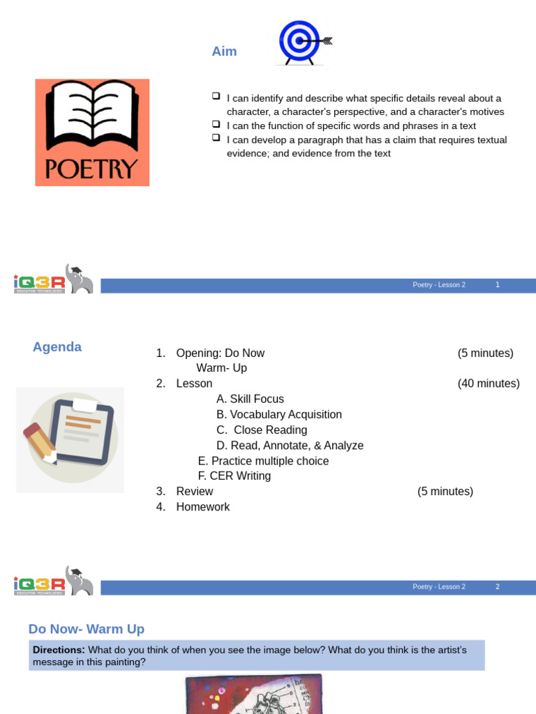 Poetry - Lesson 2 | PDF | Poetry | Feeling