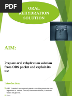 Oral Rehydration Solution Guide | PDF | Diarrhea | Medical Specialties