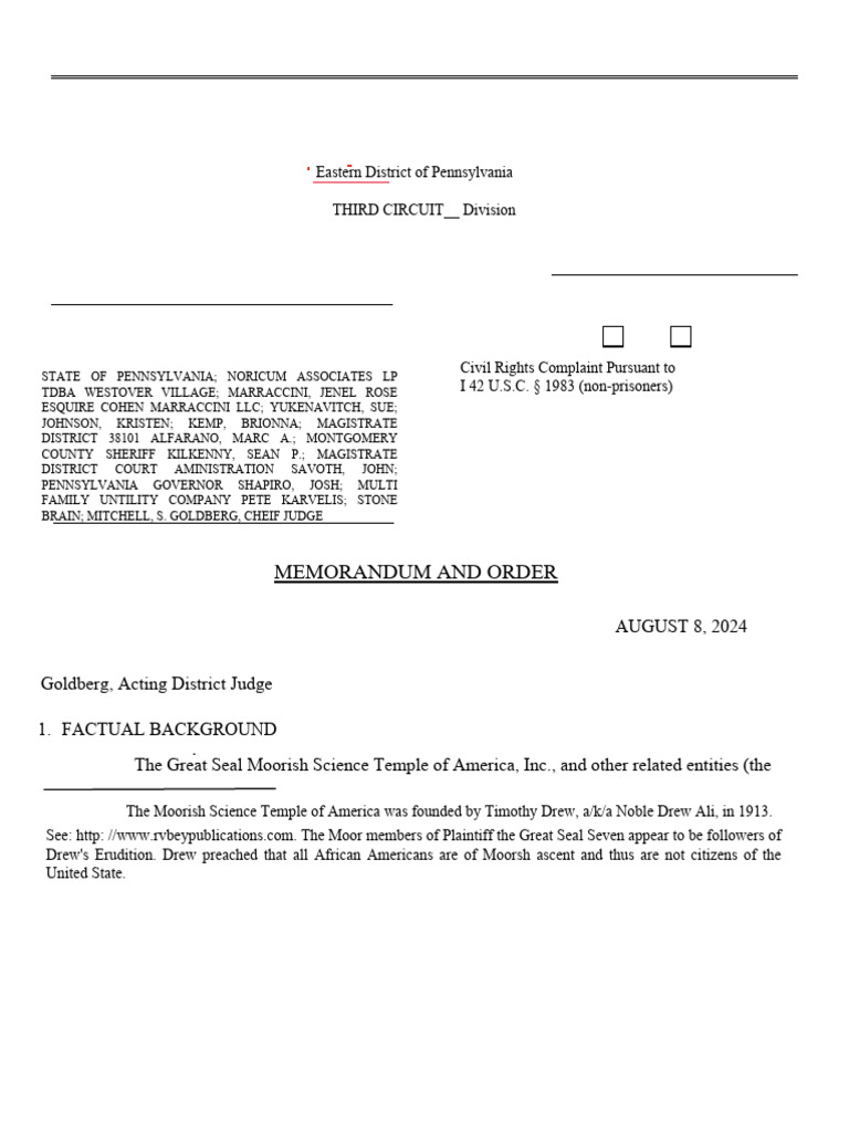 1983 Complaint for Violation of Civil Rights Non-prisoner | PDF ...
