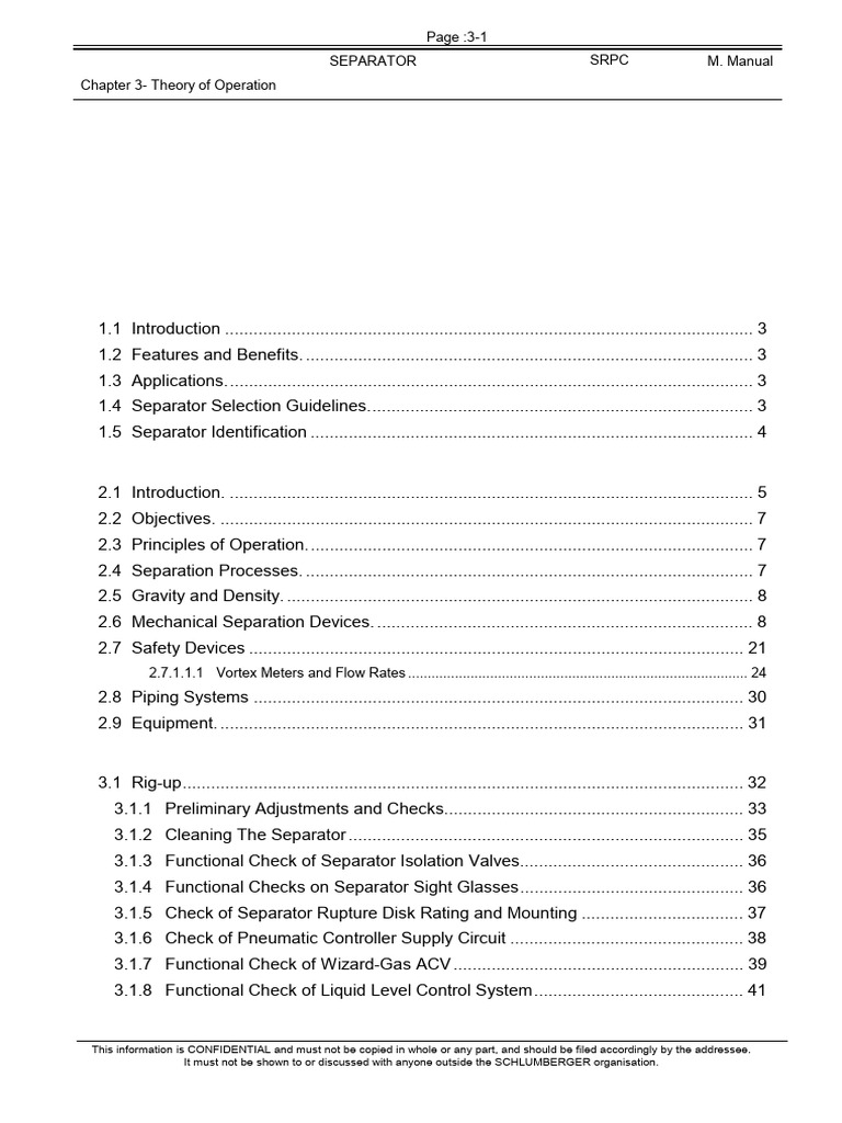 Seperator | PDF | Valve | Pressure Measurement