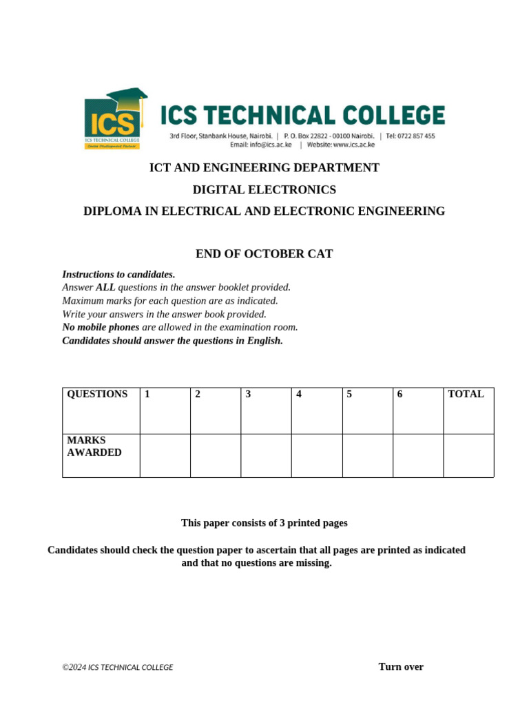 Digital Electronics | PDF