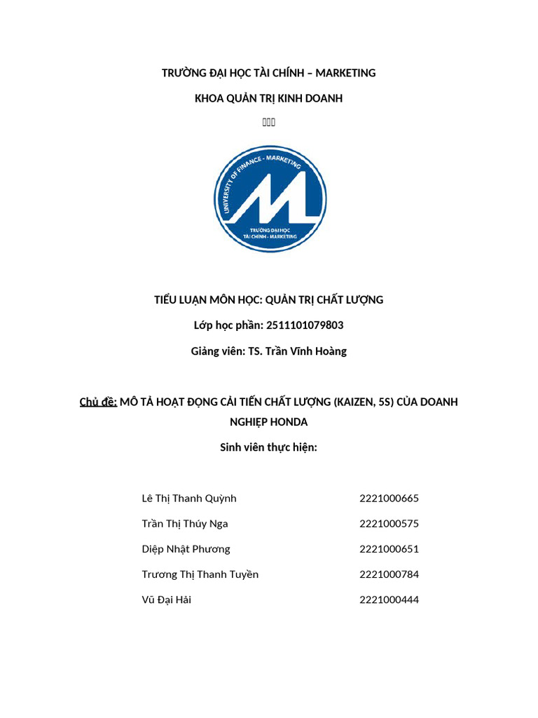Nhóm 3 - QTCL - St3 | PDF