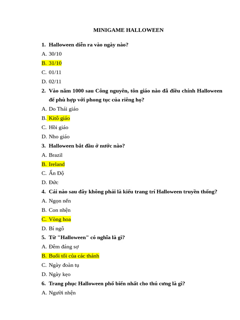 MINIGAME HALLOWEEN | PDF