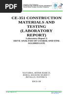 Coarse Aggregate Fineness Modulus Test | PDF | Concrete | Mortar (Masonry)