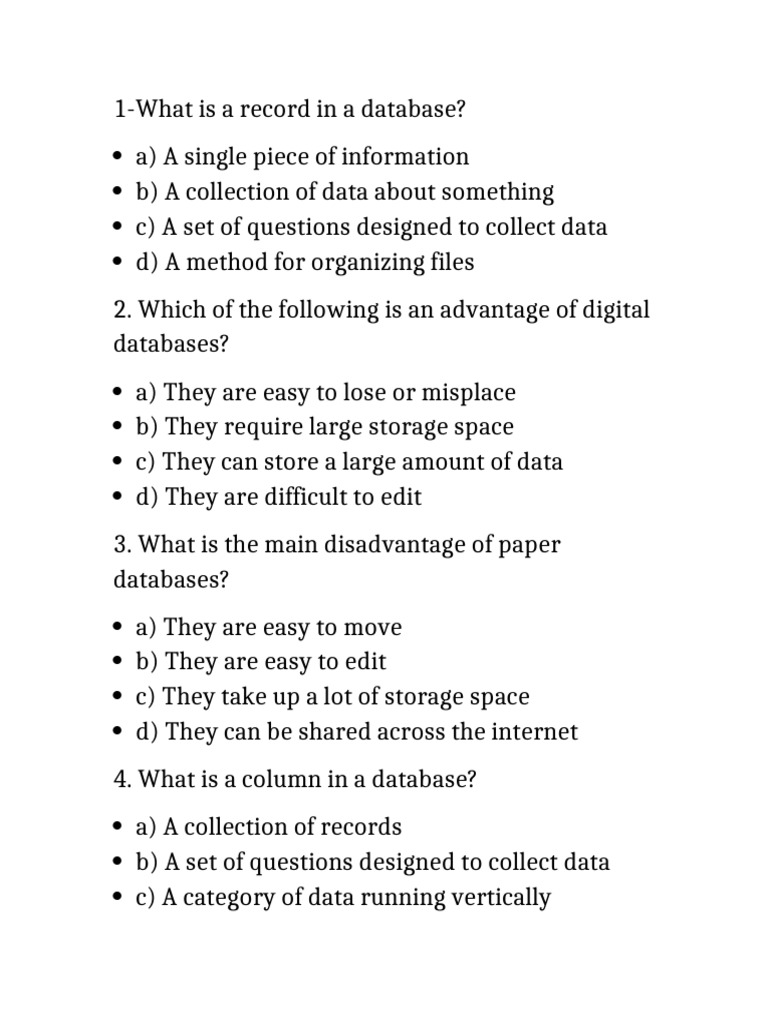 Database_Exam_Questions | PDF