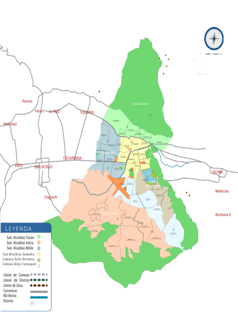 Mapa Comunas Distritos PDF | PDF