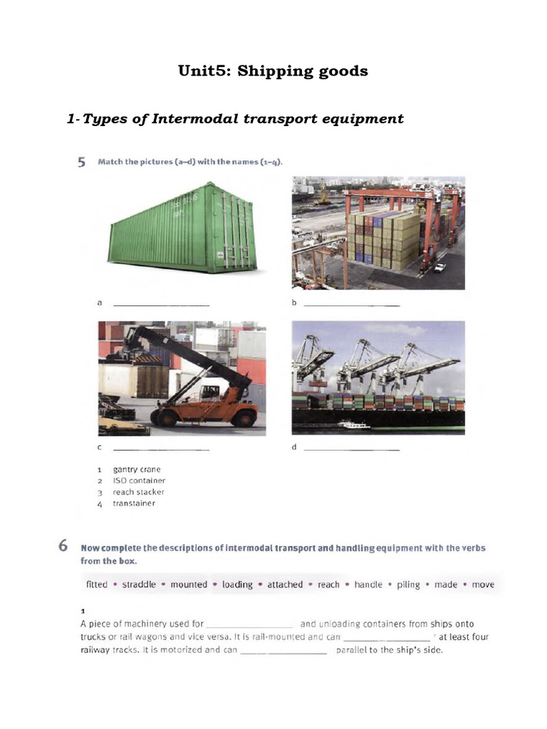 Unit5 Shipping Goods | PDF