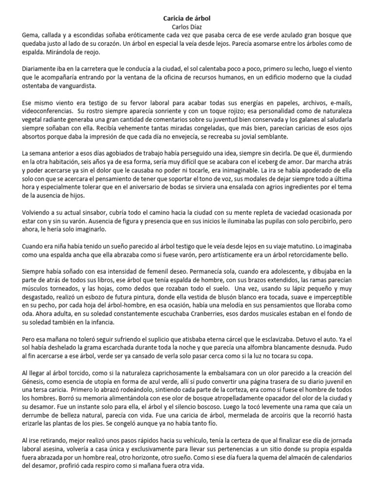 Caricia De árbol Renacer Emocional Pdf