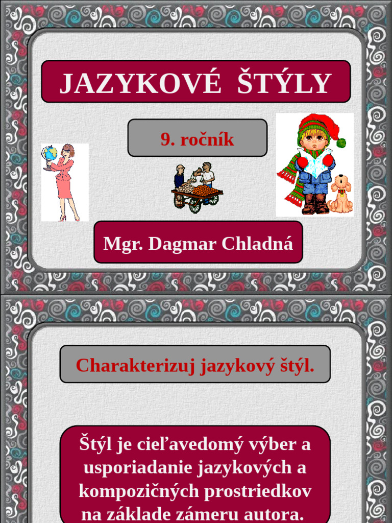 Jazykove Styly - Uvodna Hodina | PDF