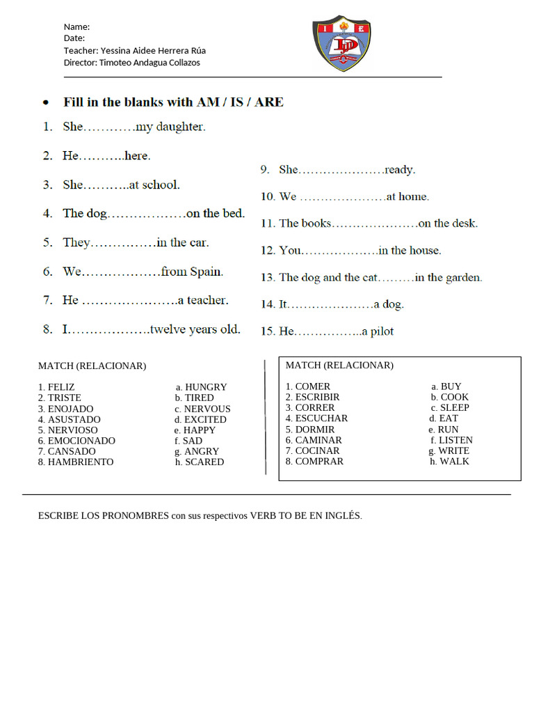 Examen de Recuperación 1ro y 2do Sec | PDF