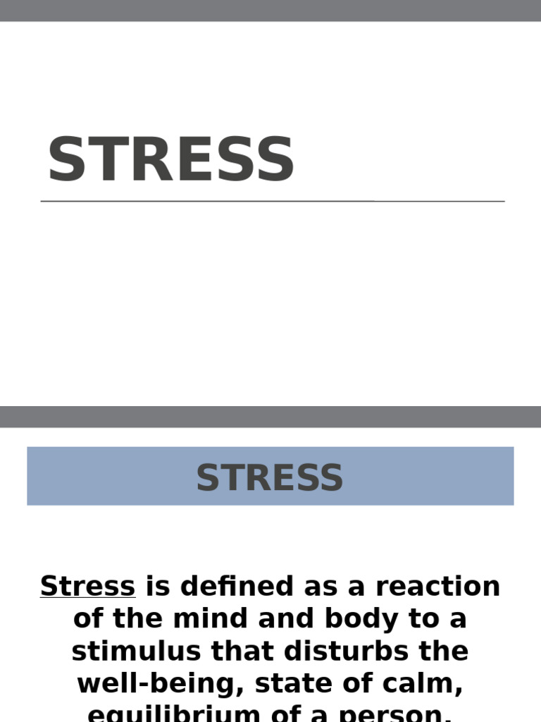 Understanding Stress: Types and Responses | PDF